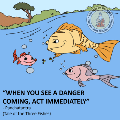 Tale of the Three Fishes | Panchatantra